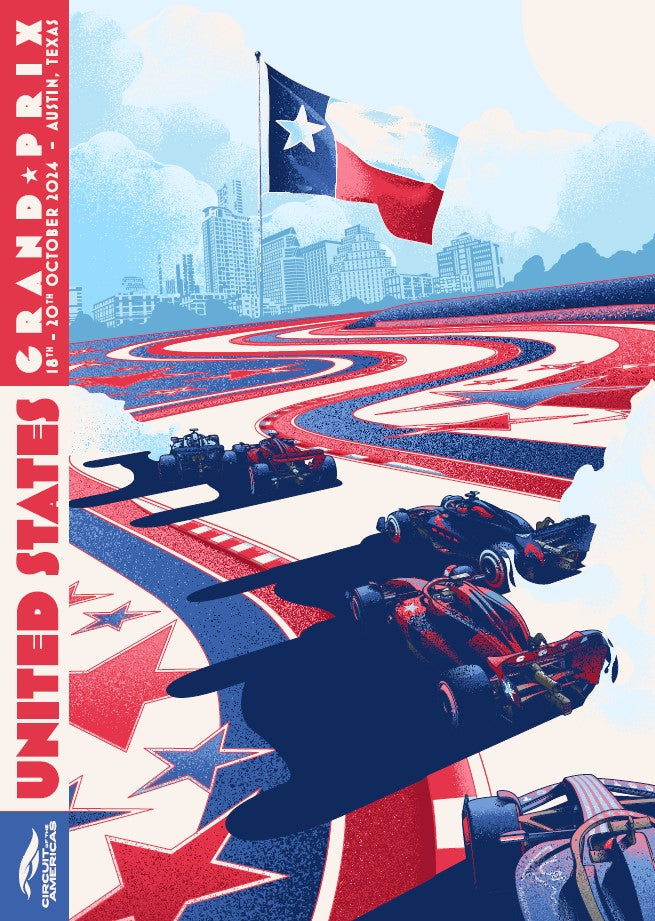 CIRCUIT OF THE AMERICAS 2024 POSTER – ZOOM F1